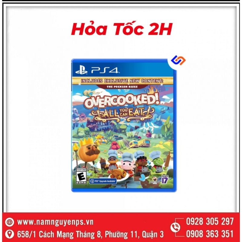Ps4 Game Disc | Overcooked! All You Can Eat Overcook (1-4 Players ...