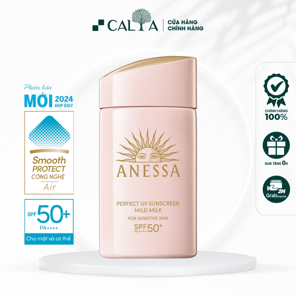 Anessa Gentle Sunscreen Milk for Sensitive Oily Skin Perfect UV ...