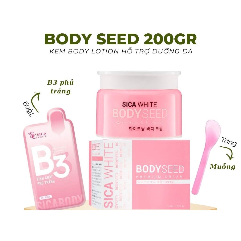 Genuine SICAWWHITE - BODY Sprouts 220G + White Bath Pack B3 | Shopee ...