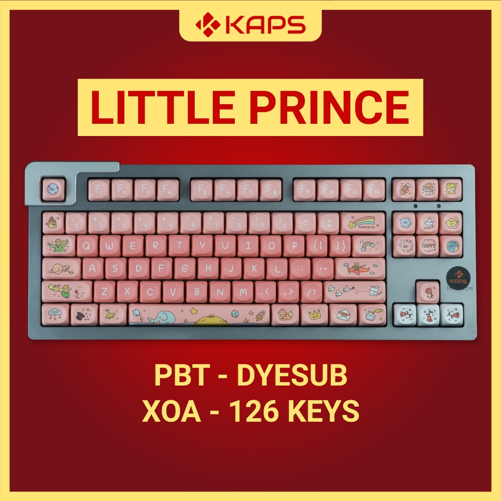 The Little Prince Keycap (Pink) - Pink - PBT plastic - XOA profile ...