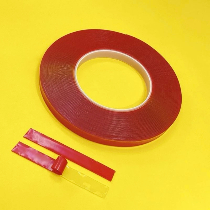 Double-sided red tape, fan tape, large roll of nailbox tape | Shopee ...