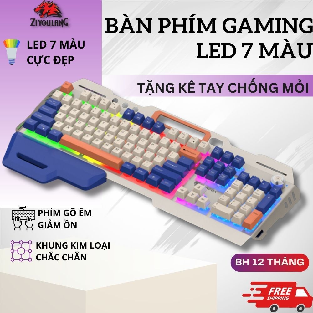 Pro ZiyouLang K90 LED Mechanical Gaming Keyboard High Quality Smooth ...