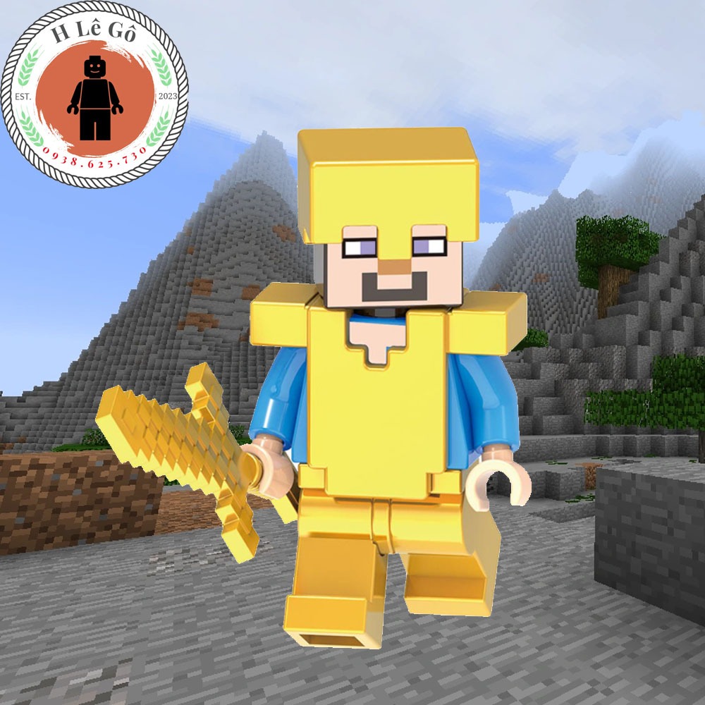 Steve Wears New Minecraft Steve Full Gold Armor Gold Armor Full seal ...
