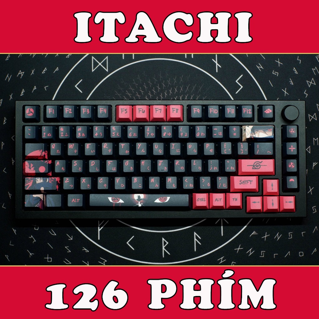 Keycap for Itachi Thick PBT Cherry Profile Mechanical Keyboard 126 Keys ...