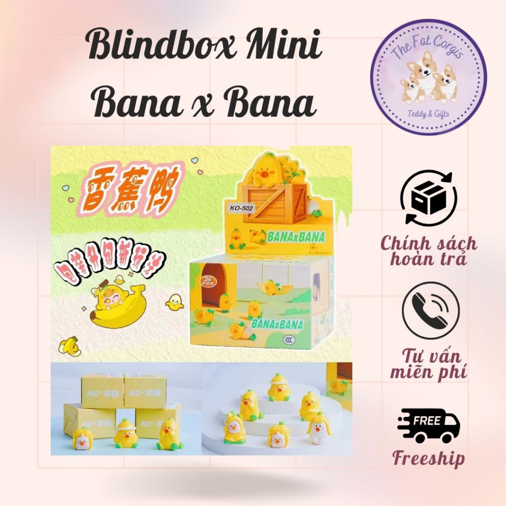 TRI (Odd Box) Blind box random model Blindbox mini Bana x Bana inanimate banana | Shopee Malaysia