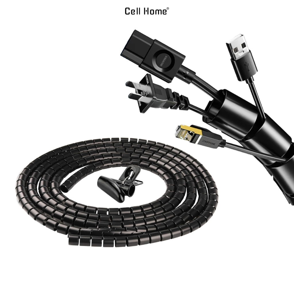 Neat cable clamp to hide the desk cable management tube wire | Shopee ...