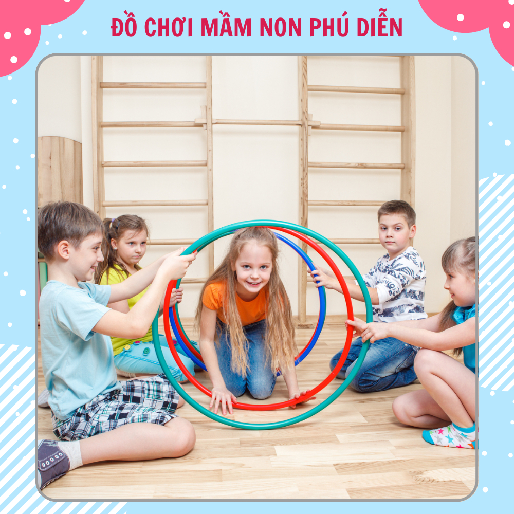 Combo of 4 rings for children to play physical training games Plastic ...