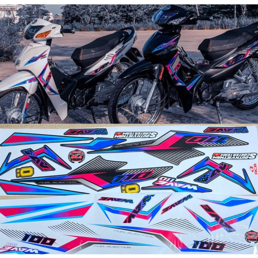 Wave Car Stickers Wave Stamps Extremely Hot New Model 2024 Wave ...