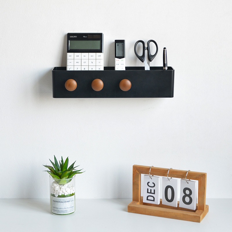 Multi-purpose Wall Rack, Black Refrigerator Stickers With belledecor ...