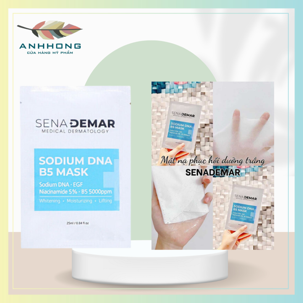 Korean Sena Demar Sodium DNA B5 mask for moisturizing, restoring ...