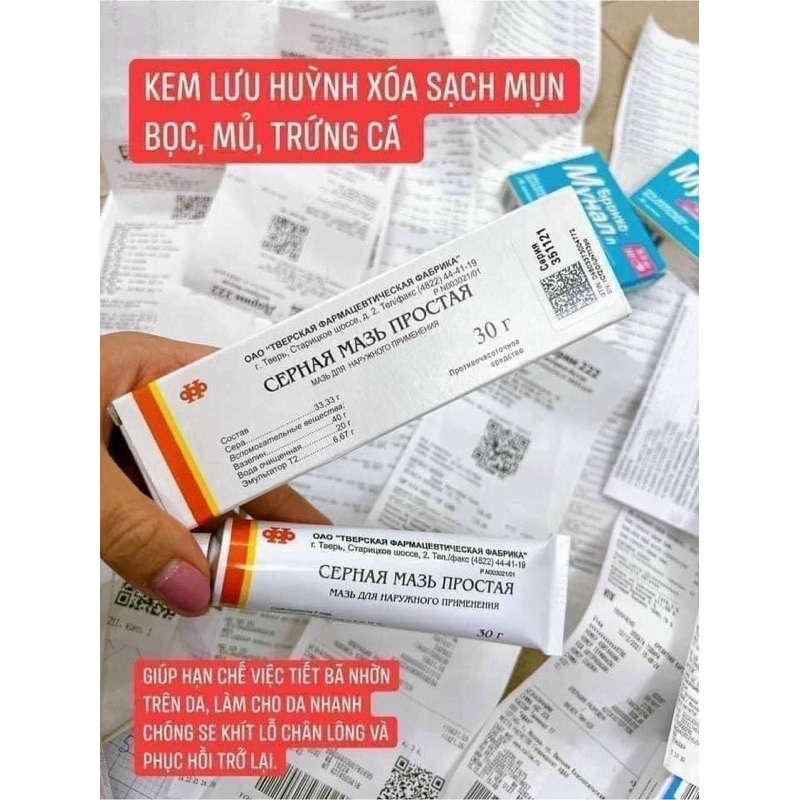 Caphar Sulfur acne cream 30gr reduces acne | Shopee Malaysia