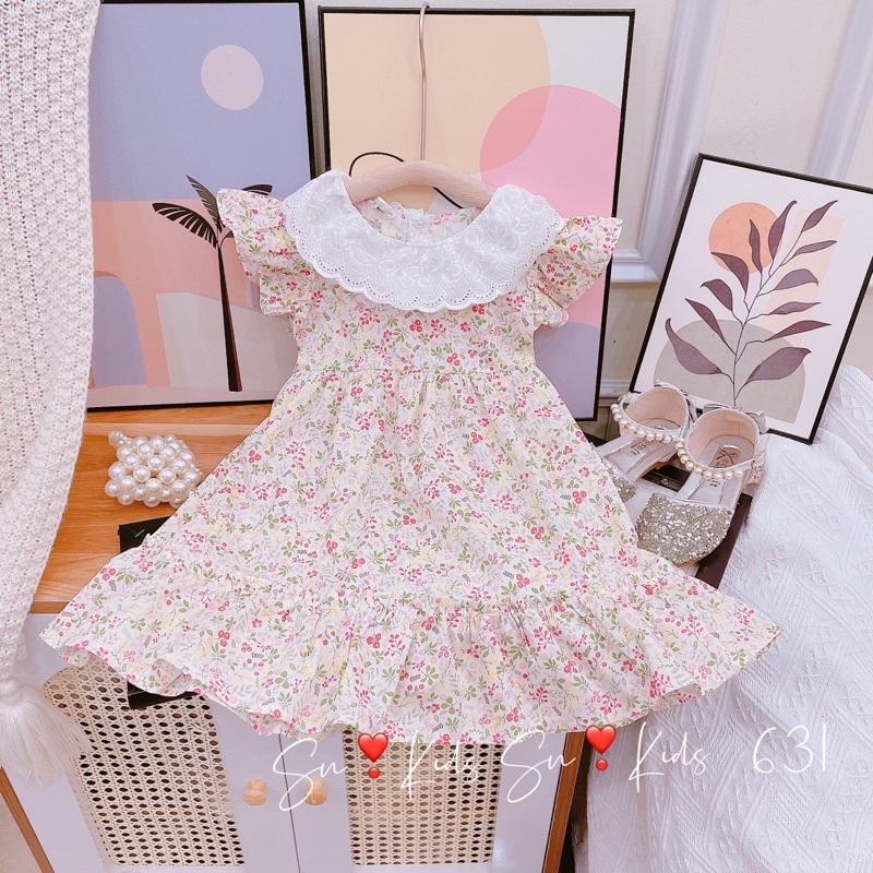 Girls' SN lace mermaid neck dress IK25 - I am Kids | Shopee Malaysia