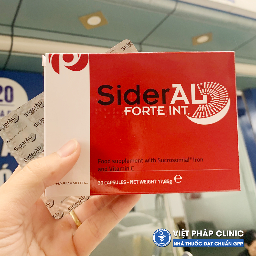 SIDERAL FORTE INT pills support people with anemia, supplement iron and ...