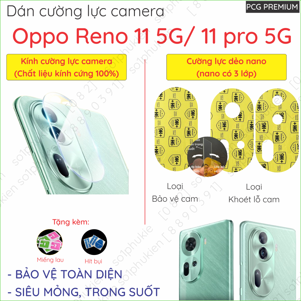 (2 Sets) Oppo Reno 11 5G / Reno 11 pro 5G camera Toughened Stickers ...