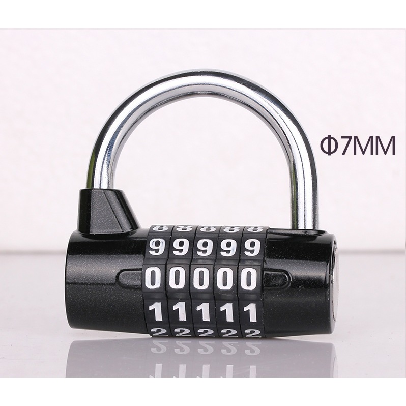 5-digit u-shaped safety password lock ensures home/car/suitcase/cabinet ...