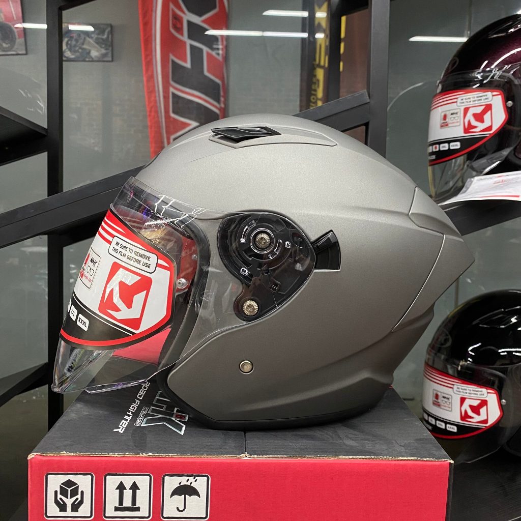 Nhk Helmet S1GP Pro Solid Gray/Laser | Shopee Malaysia