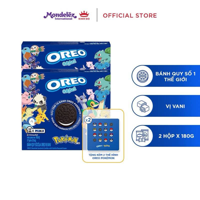 Oreo Pokemon Vanilla Biscuits Box Of 303.6G | Shopee Malaysia