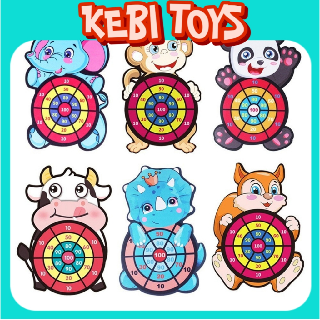 Sticky ball dart board for kids, funny animal-shaped spiked ball ...