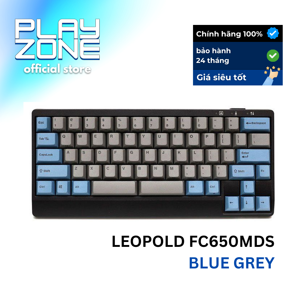 Leopold FC650MDS Blue Gray Bluetooth 5.1 Mechanical Keyboard, USB Type ...