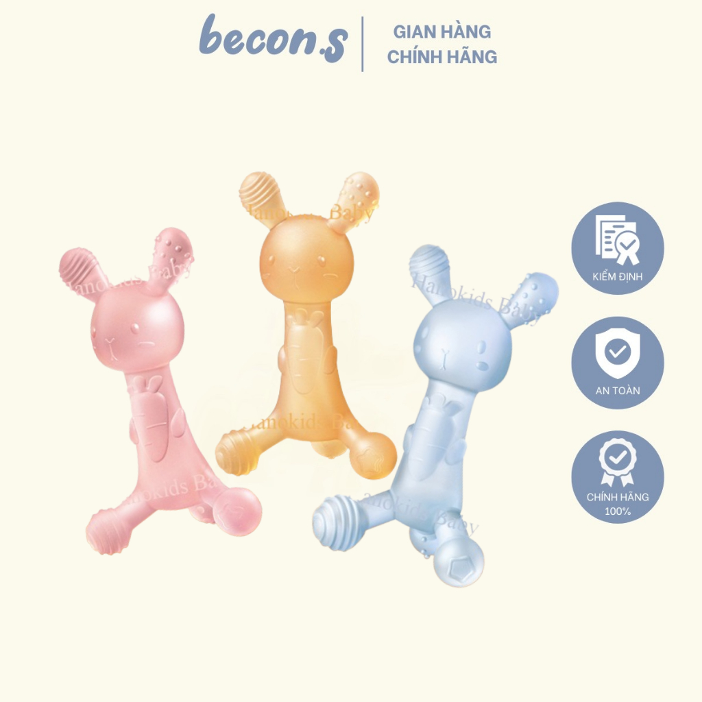 Handheld Rabbit Shape Premium Silicone Newborn Baby Gums becon.s ...