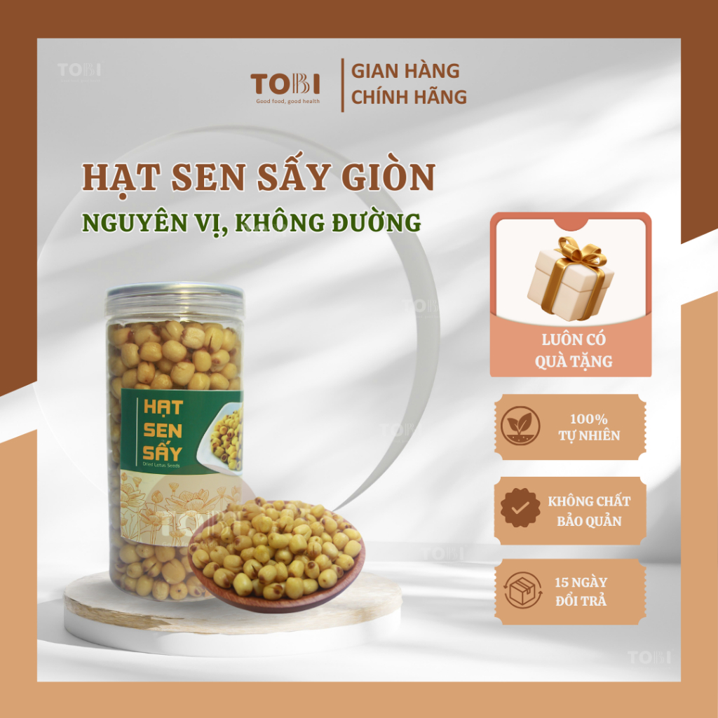 Tobi Nuts Instant Crispy Dried Lotus Seeds 400g, Flavorless, Sugar-Free ...