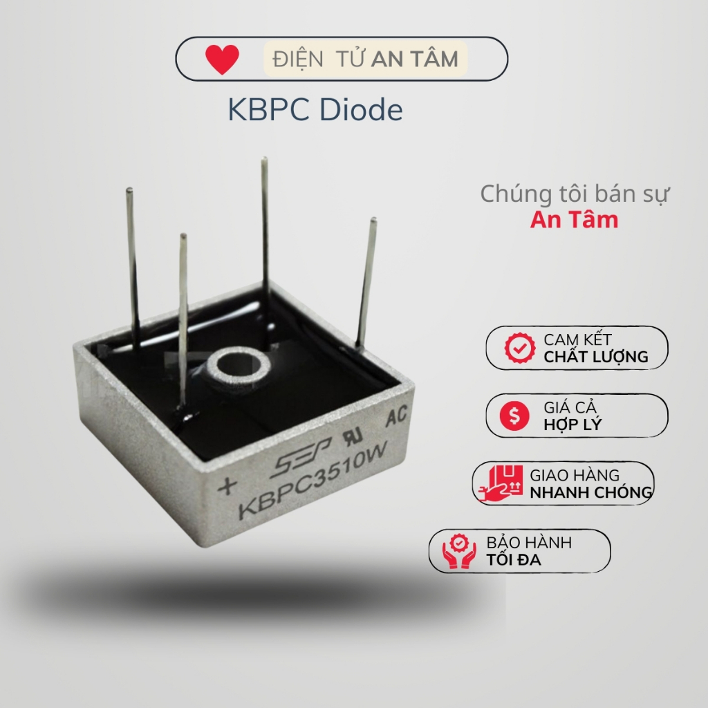 Kbpc3510 Diode Bridge 35A 1000V DIP-4 Electronic Safe | Shopee Malaysia