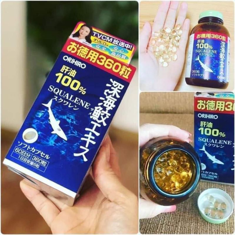 Genuine Shark cartilage pills 390 pills Orihiro Squalene Japan date ...