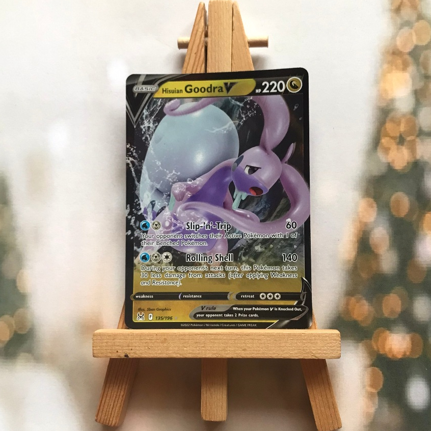 Pokemon Hisuian Goodra V 135/196 Picture Card - Lost Origin Ultra Rare ...