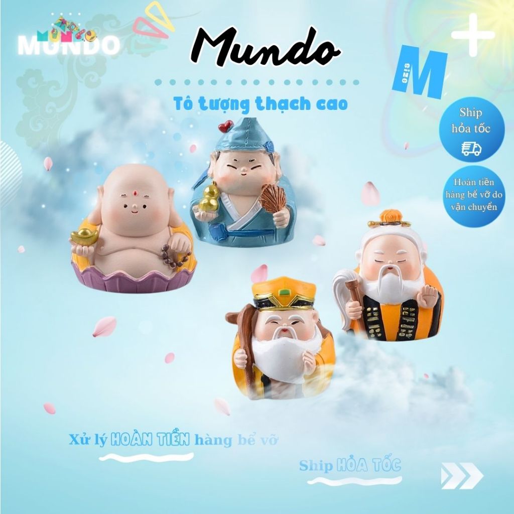 Plaster Statue SIZE M 026 Te Cong, Maitreya, Earth God, Tai Thuong Lao ...