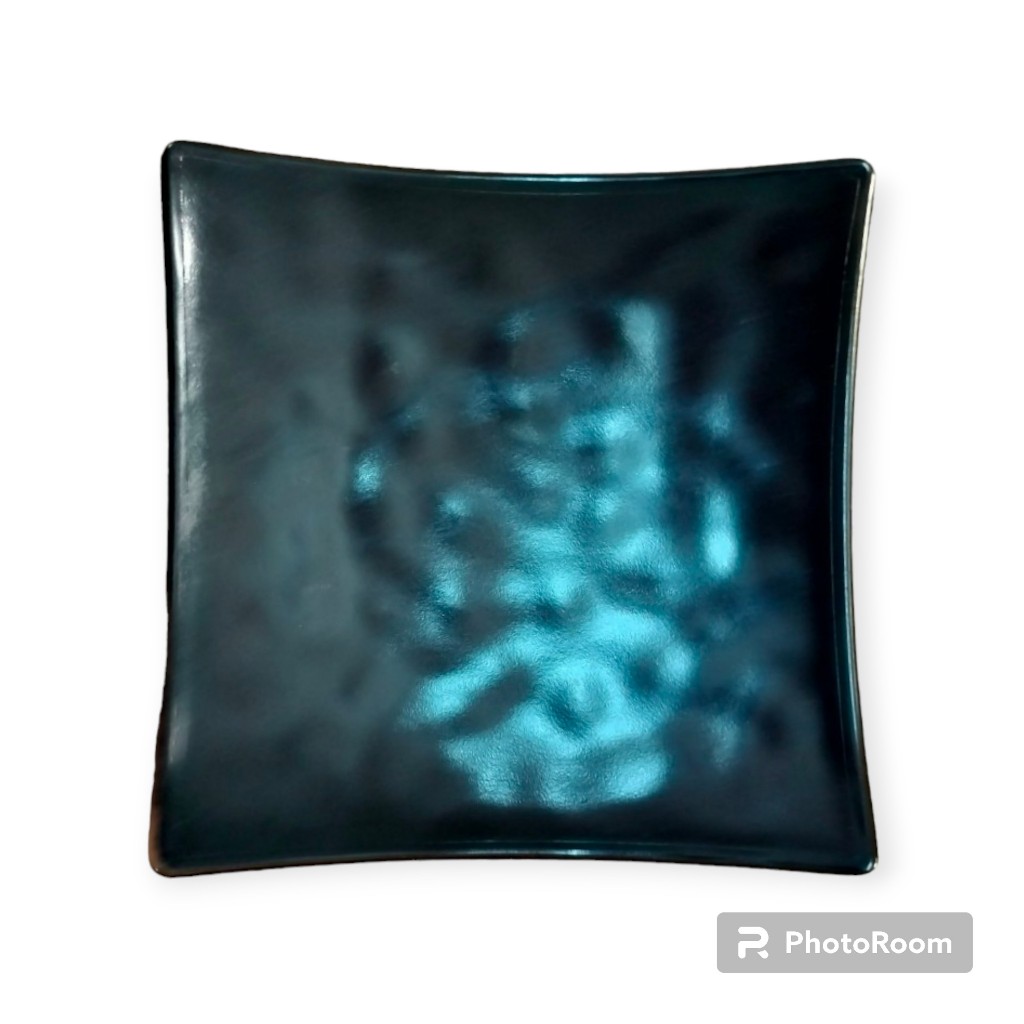 Matte black virtual square plate (melamine resin) | Shopee Malaysia