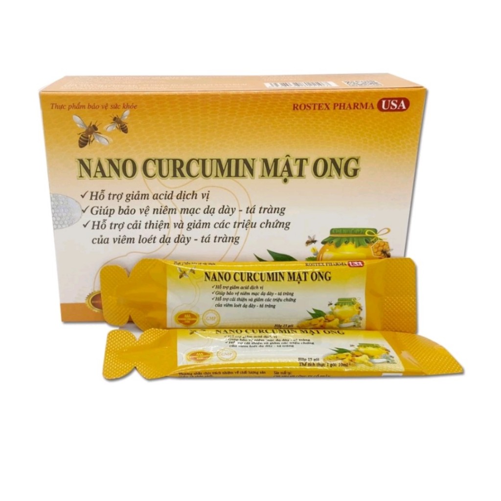 Nano Curcumin Honey, turmeric honey solution for people with stomach pain, duodenal ulcers ...