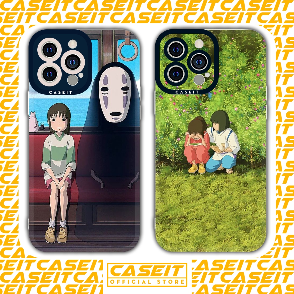 Caseit Spirited Away Ghibli anime square edge iphone case 8/8plus/x/xs ...