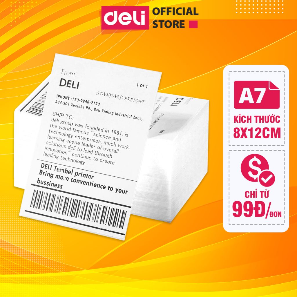 Thermal Printing Paper A6 A7 Deli - Used For Mini Order Printer Bill E ...