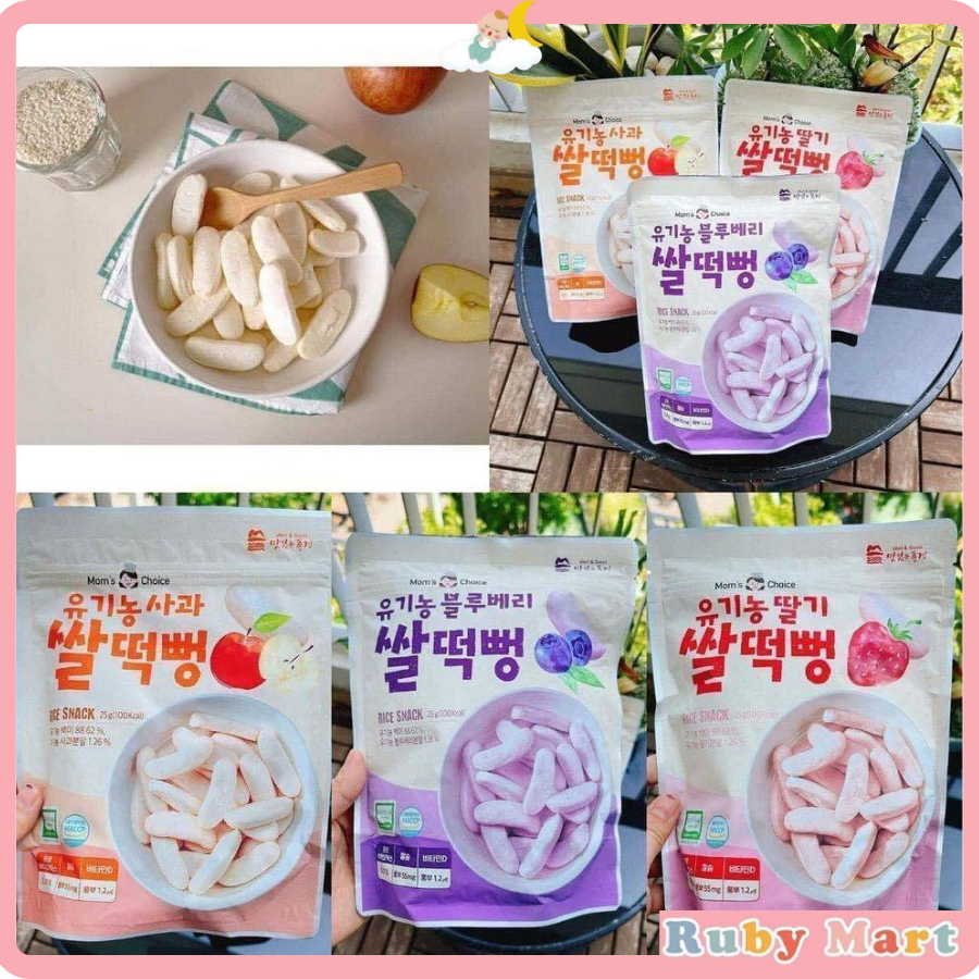 Mom's Choice Korean organic weaning rice cookies for babies 6M+ (25g ...