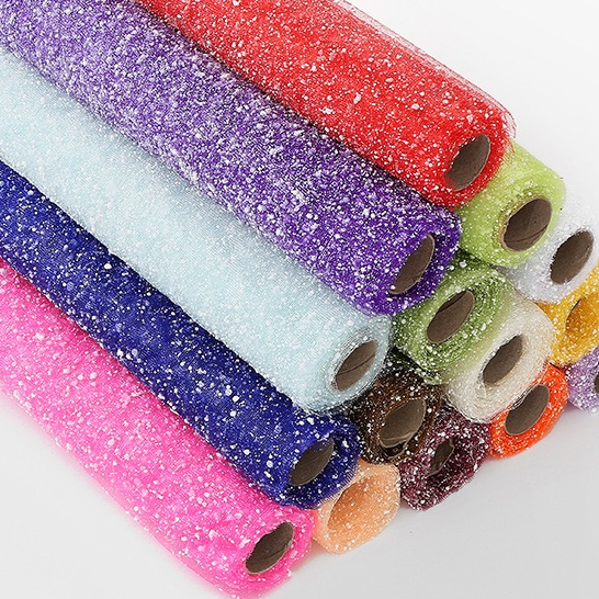 Flower wrapping snow net rolls, Christmas decorative flower bouquet ...