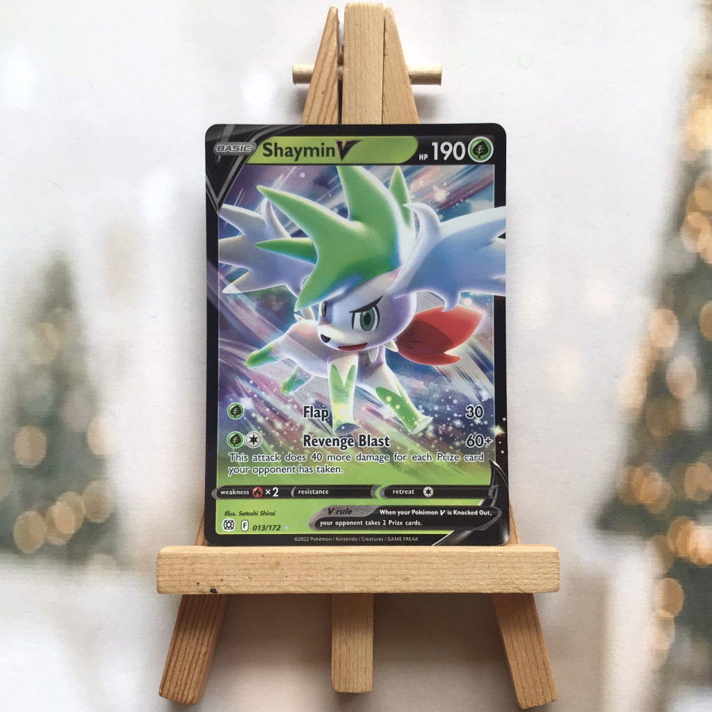 Pokemon Shaymin V 013/172 Picture Card - Genuine English Brilliant ...