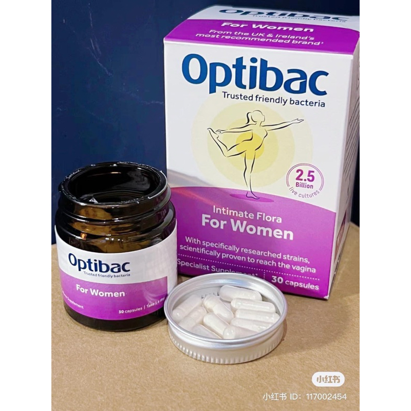 Optibac Purple Probiotics Gynecological Support Vaginal Care ...