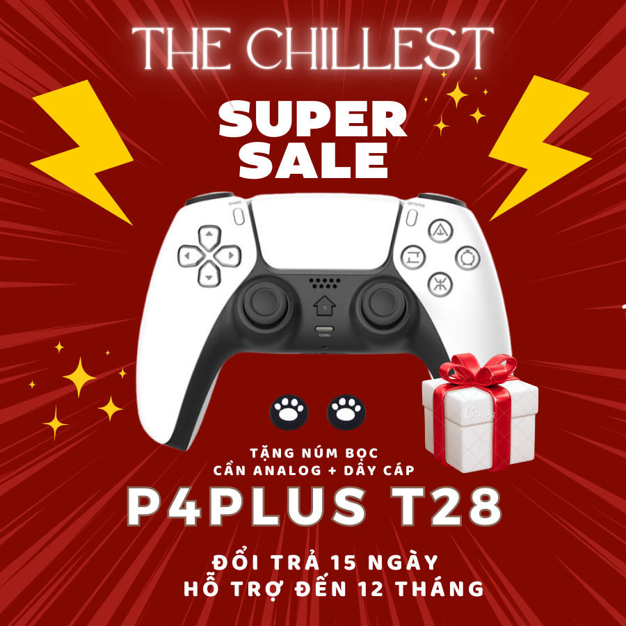 P4 PLUS Gaming Controller, Bluetooth And Wired Gaming Controller, PC ...