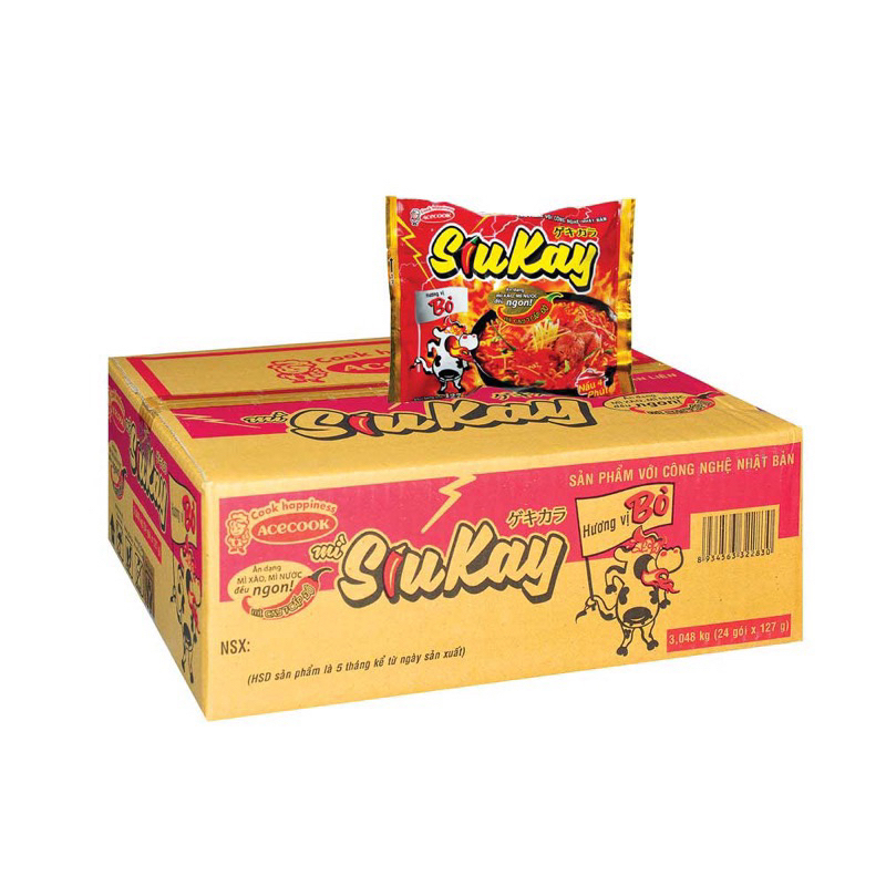 Combo 5 PACKAGES OF SIU KAY NOODLES WITH SEAFOOD/BEEF FLAVOR | Shopee ...
