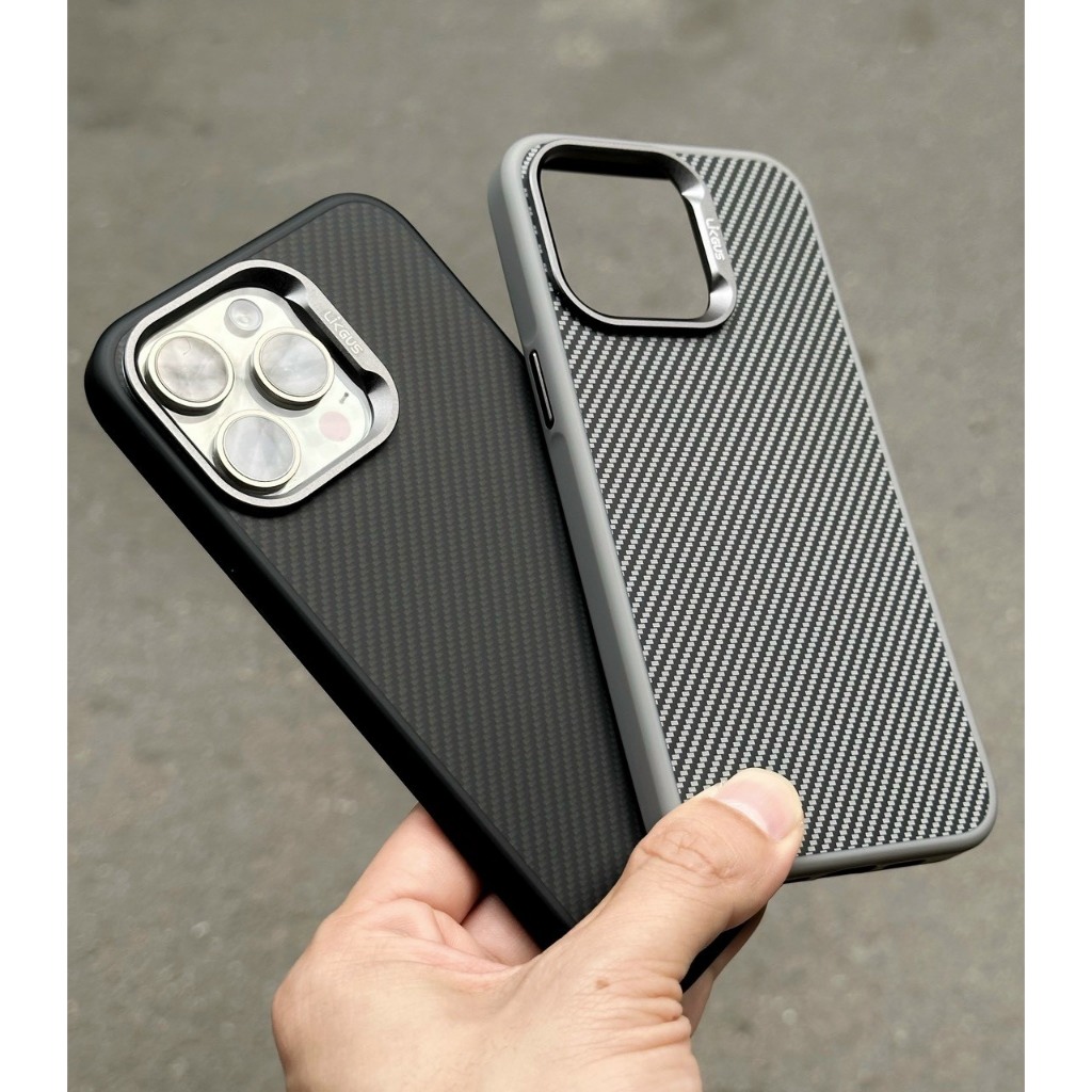 IPhone 16)Likgus Hard Plastic Carbon Fiber Surface Case For iPhone 12 ...