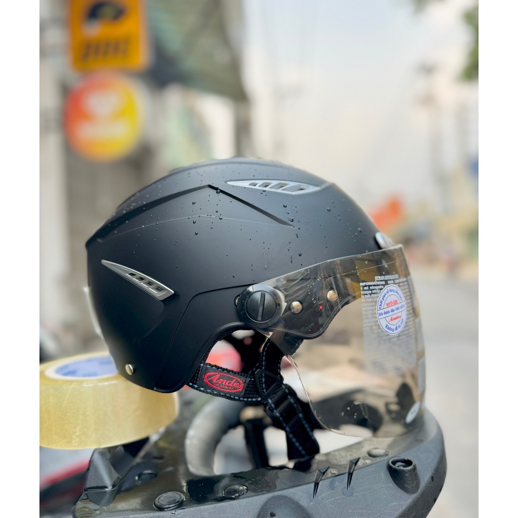 Genuine Andes half-head helmet with glasses - High quality Andes 1/2 ...
