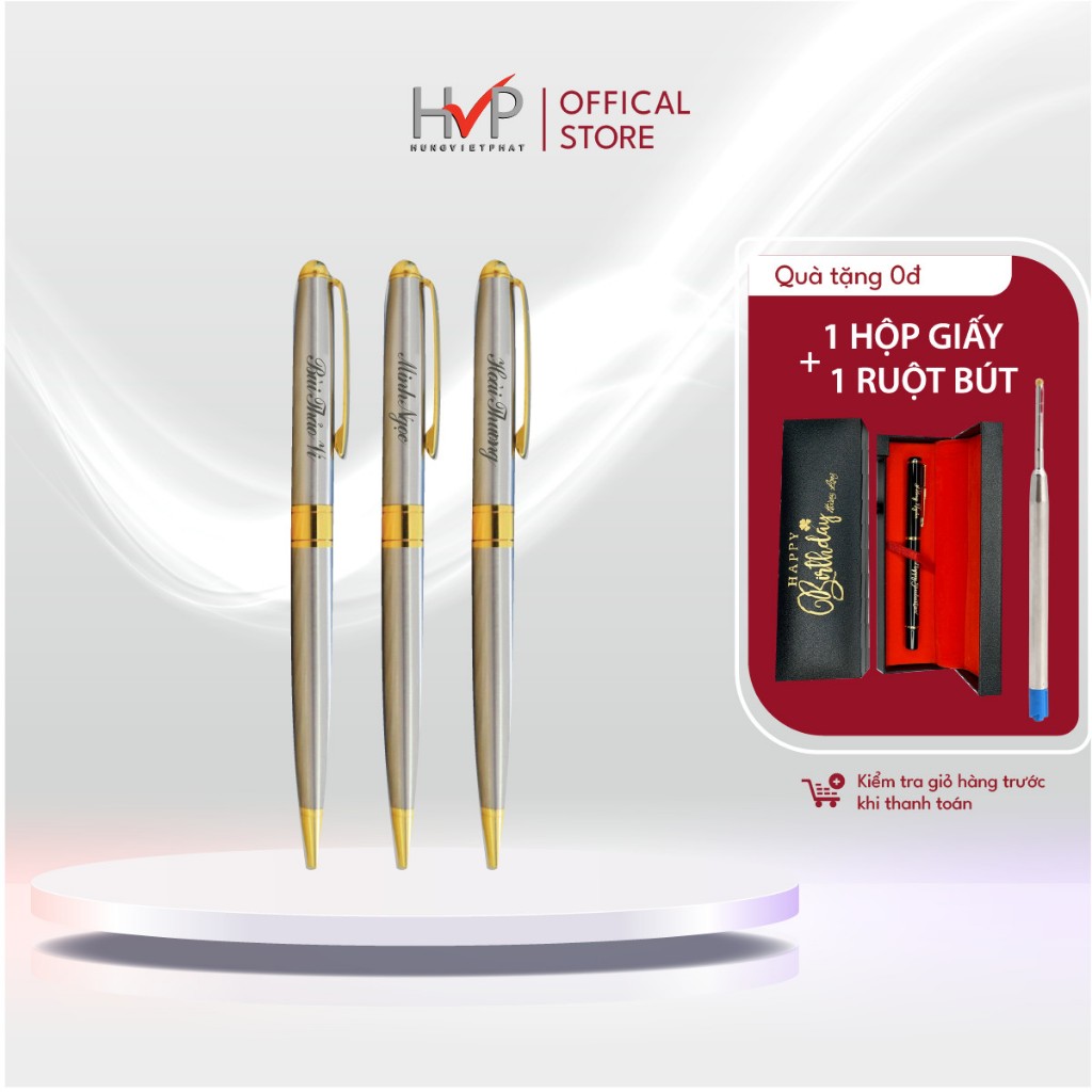Hvp metal pen engraved with names, logos, wishes upon request - Pen ...