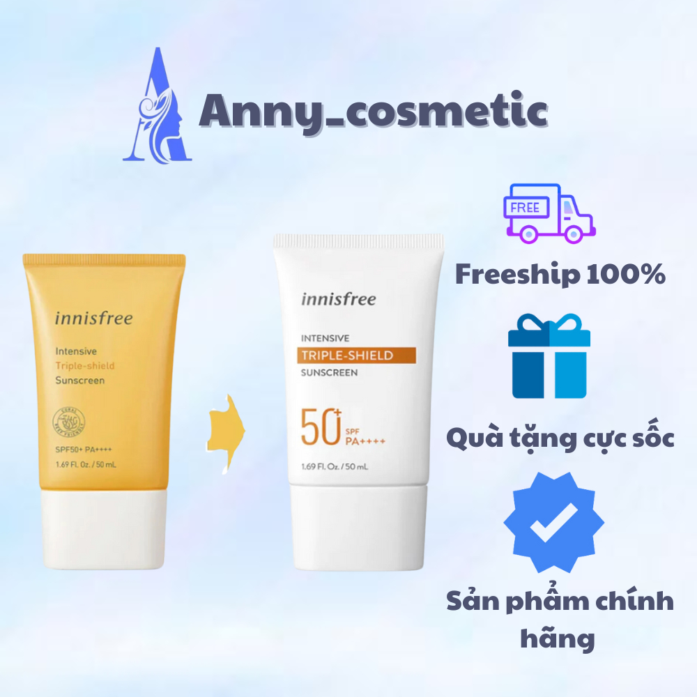 Innisfree Tone Up No Sebum Sunscreen / Intensive Triple-Shield Tone Up, Oil Control 50ml ...