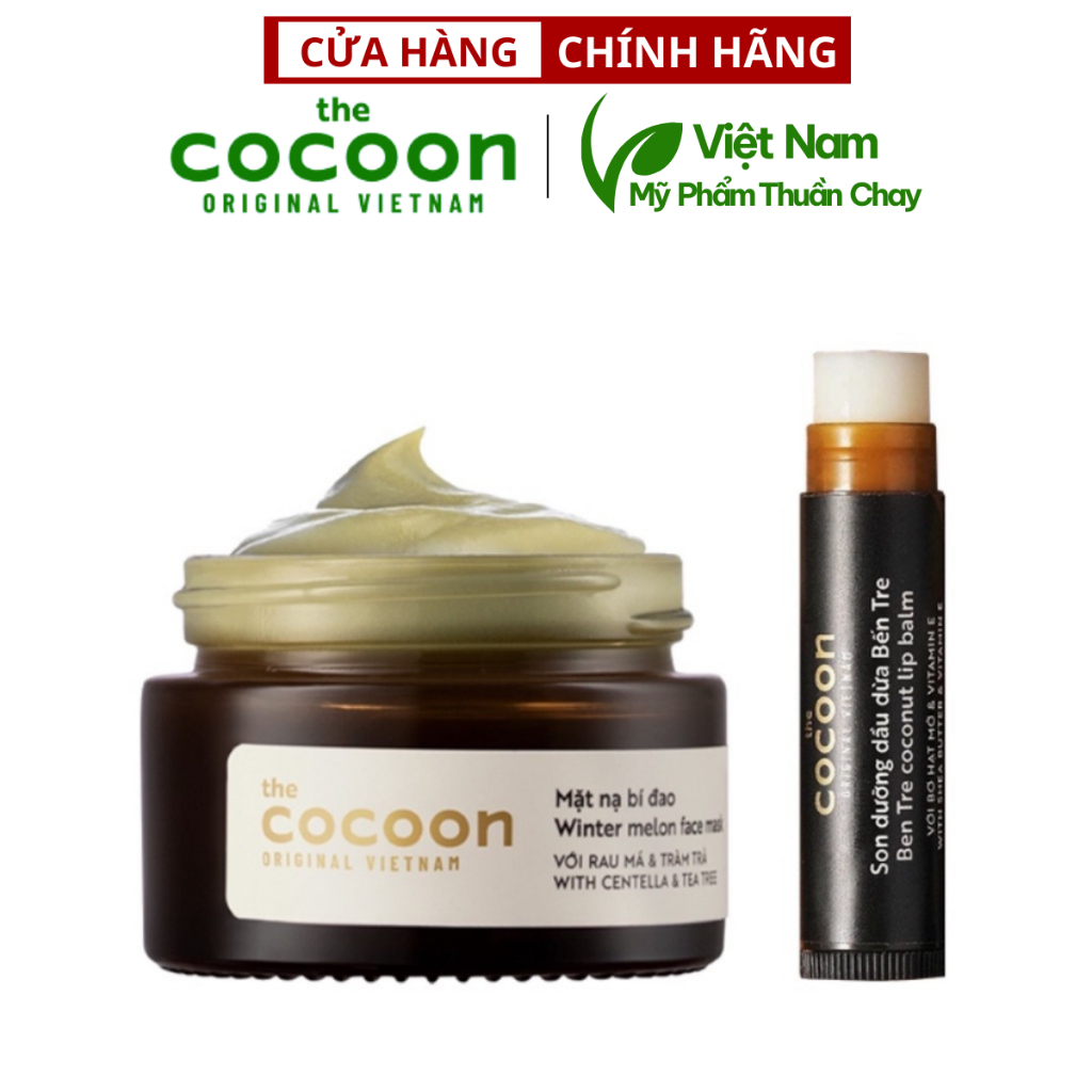 Combo the cocoon Winter Melon Mask 30ml + cocoon Ben Tre Coconut Oil ...