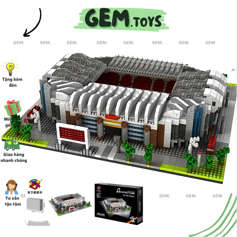 Old Trafford Manchester United Stadium Assembly Kit (MU) - The Royal ...