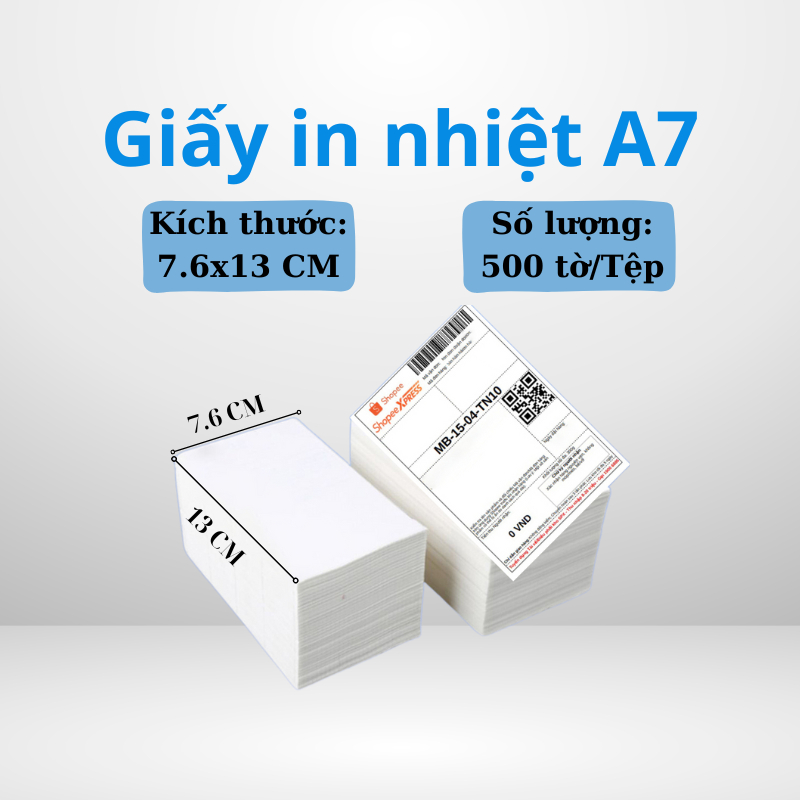 A7 thermal paper size 76*130mm for printing orders, waterproof, super ...