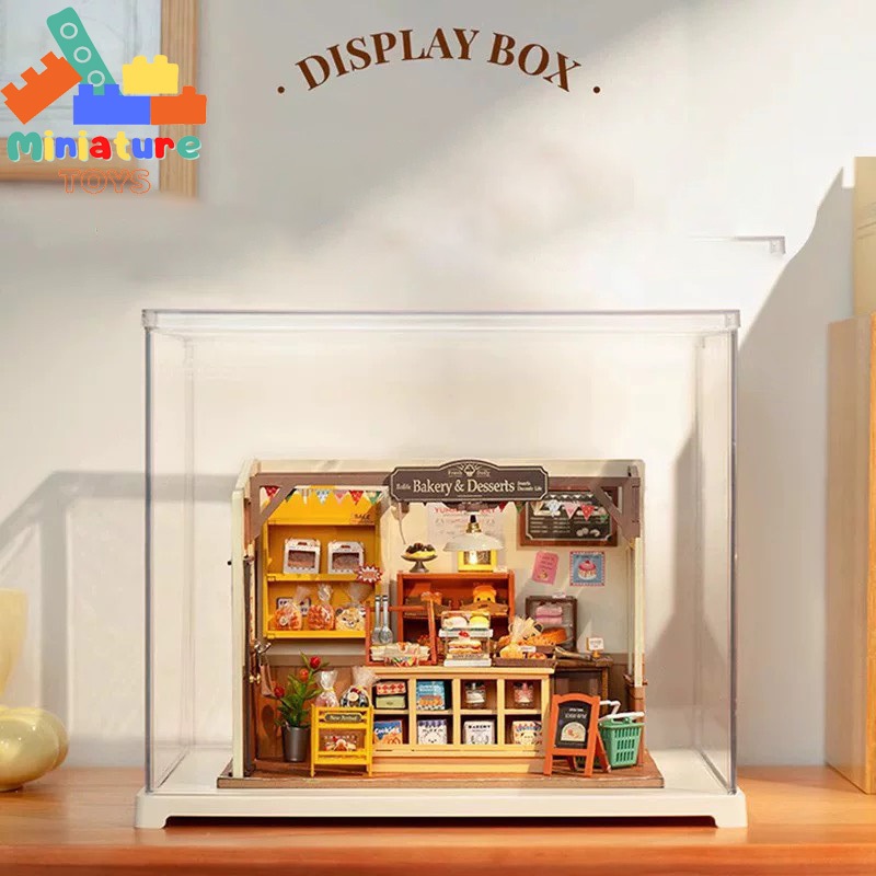 Robotime Rolife transparent dust-proof MICA box assembled by joints for ...