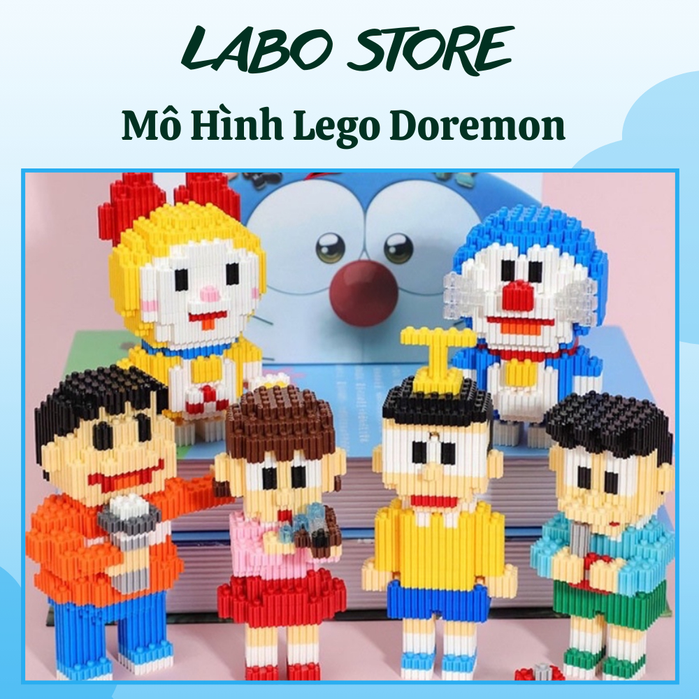 Toy Mini Doraemon Model 3D Assembled Cartoon Characters Doremon, Nobita ...