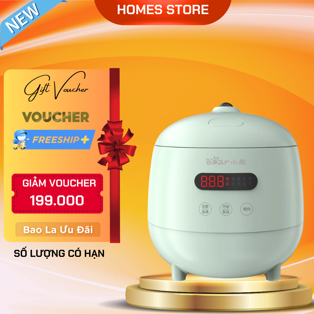 Bear DFB-B12F1 Multi-Purpose Rice Cooker 1.2L With Capacity Of 300 W ...
