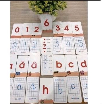 Smart Flashcards Combining Letters and Numbers for Children (40 cards ...
